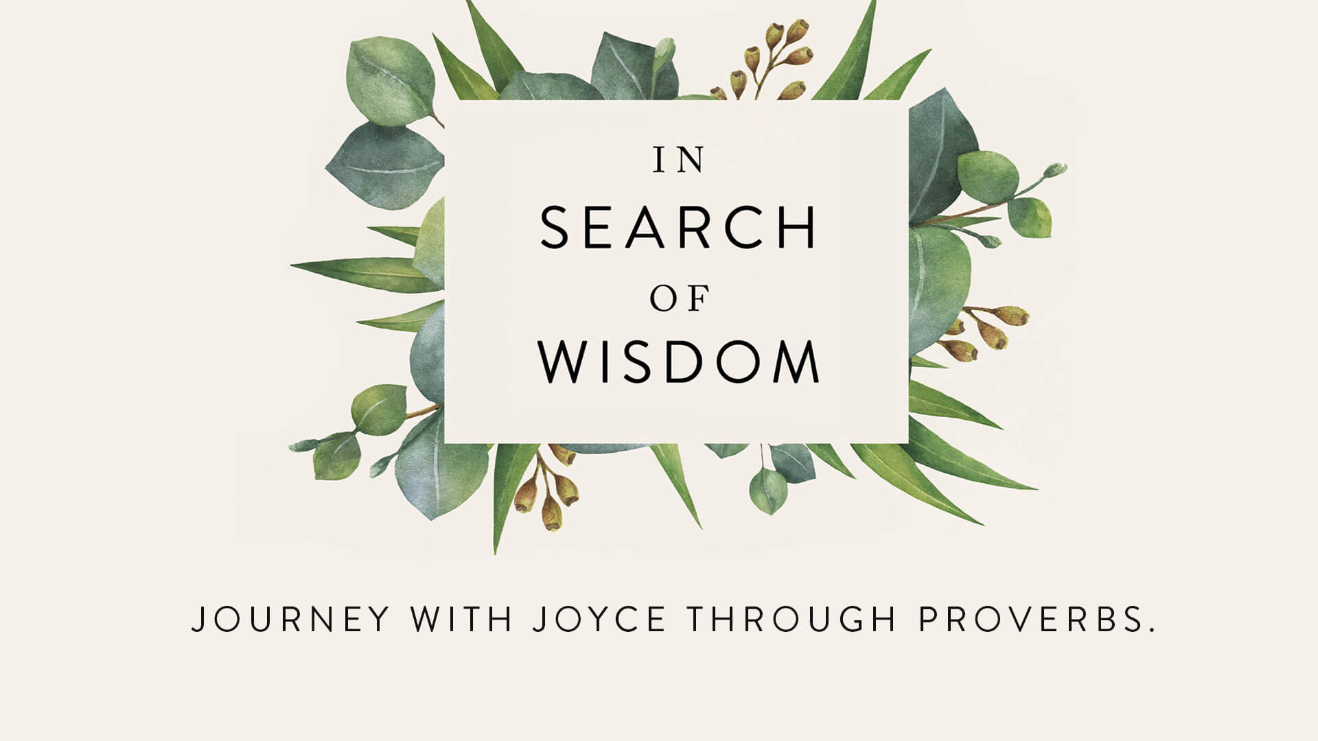 In Search Of Wisdom: Free 7-Day Bible Study with Joyce Meyer